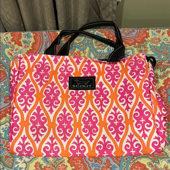 Scout | Bags | Scout Pink And Orange Tote Bag | Poshmark